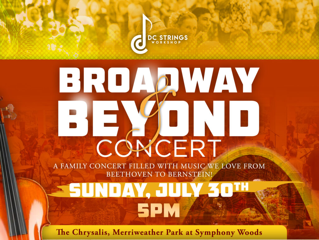 Broadway & Beyond Concert Program - DC Strings Workshop